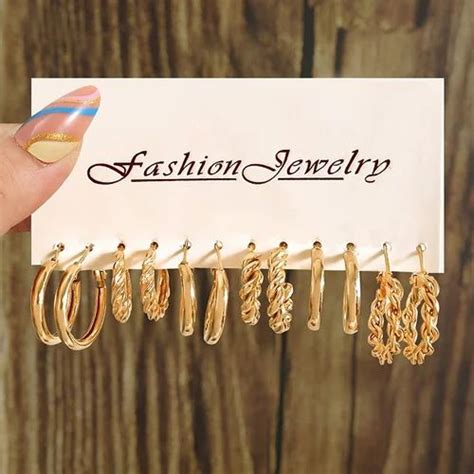 Lady Geometric Plating Alloy Earrings At Rs 185set Shree Ranchhod