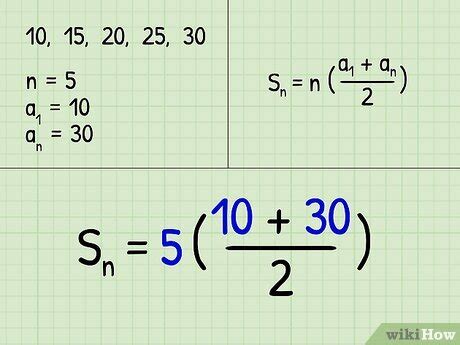 How To Find The Sum Of An Arithmetic Sequence 10 Steps