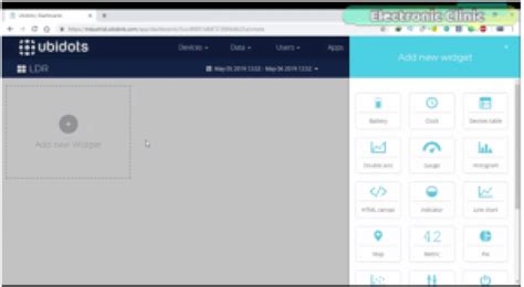 Ubidots Nodemcu Light Intensity Monitoring Using Gauges And Charts