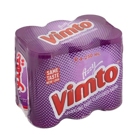Buy Vimto Sparkling Fruit Flavoured Drink 6 Pcs X 250 Ml Online In Uae