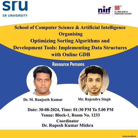 Csandai Sru On Linkedin Csandai Sruniversity Codingworkshop Datastructures Onlinegdb