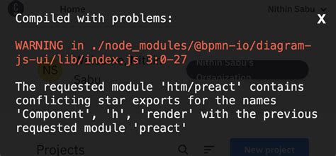 Build Warning Produced By Exports Issue 9 Bpmn Io Diagram Js Ui GitHub