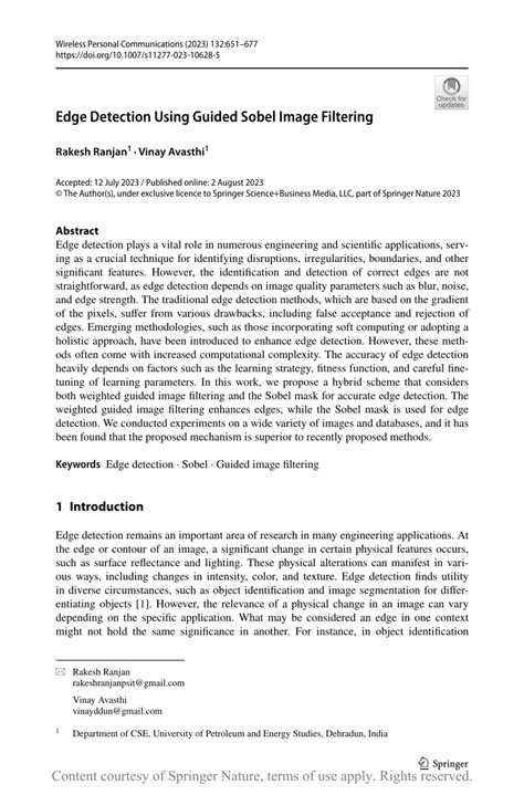 Edge Detection Using Guided Sobel Image Filtering Request Pdf