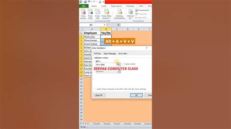 Dropdown List In Excel 😊 Excel Exceltips Exceltricks Shorts Youtube