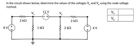 solved in the circuit shown below determine the values of