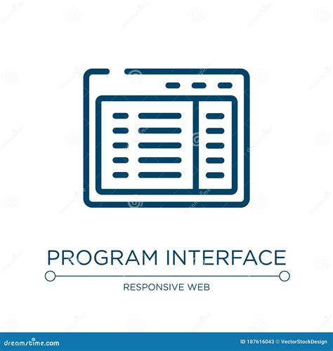 Program Interface Isolated Icon Simple Element Illustration From