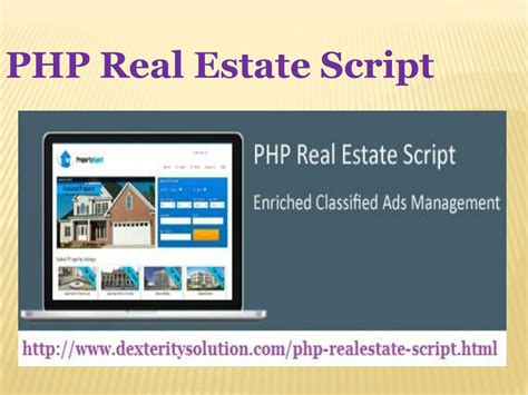 Ppt Real Estate Portal Software Php Real Estate Portal Script