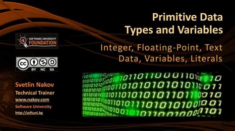02 Primitive Data Types And Variables Pptx Programming Languages Computing