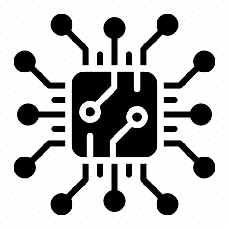 Microchip Microprocessor Circuit Board Technology Computing Icon