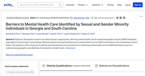 Barriers To Mental Health Care Identified By Sexual And Gender Minority