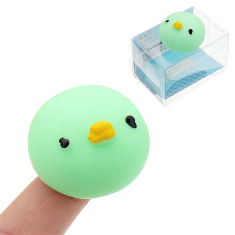 Mochi Squishy Green Duck Squeeze Cute Healing Toy Kawaii Collection Stress Reliever T Decor