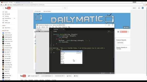 how to limit amount of characters in php youtube