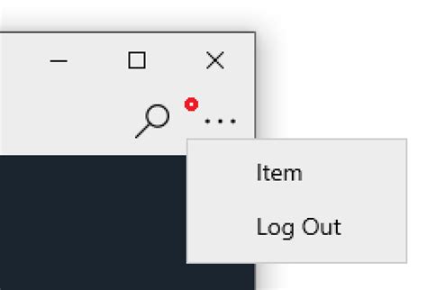 C UWP AppBarButton MenuFlyout Remove Top Margin Stack Overflow