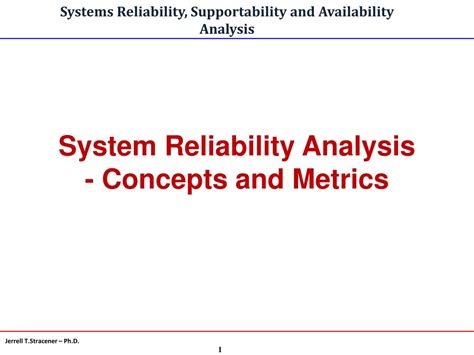 Ppt System Reliability Analysis Concepts And Metrics Powerpoint