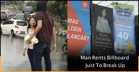 Man Rents Billboard Just To Break Up With His Girlfriend Who Cheated On Him