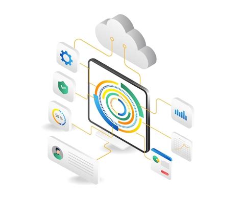 Premium Vector Isometric Flat Design Concept Of Cloud Computing