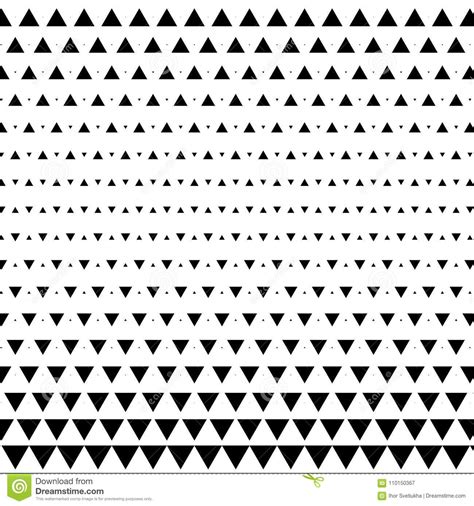 Abstract Geometric Black And White Graphic Design Print Halftone Triangle Pattern Vector