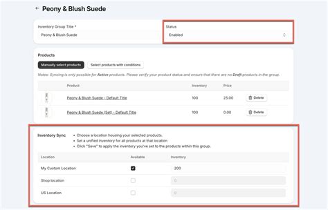 Create Inventory Groups Automatically By SKUs Easify Inventory Sync