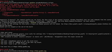 Build Failure With An Exception Windows Help Discuss Gradle Forums
