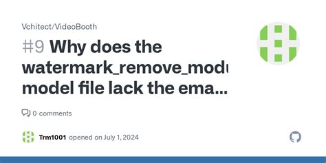 why does the watermark remove module pt model file lack the ema key