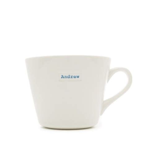 Personalized Porcelain Word Range Andrew Bucket Mug Etsy Uk Mugs