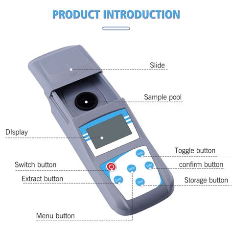 Swimming Pool Turbidimeter Zd2a Handheld Digital Turbidity Meter Portable Turbidimeter For