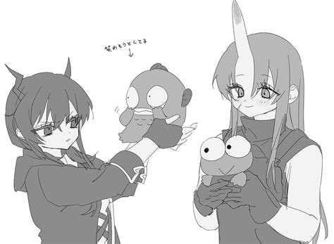 Chen Hoshiguma Hasunoue Keroppi And Hangyodon Arknights And 2 More