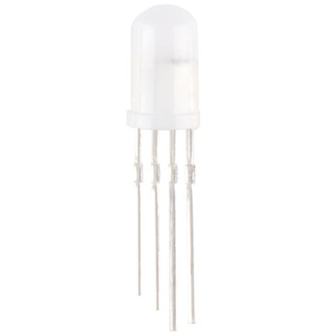 WS2812B LED TH Diffused 5mm 4 Pack Micro Robotics