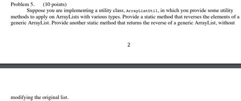 solved problem 5 10 points suppose you are implementing a
