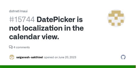 datepicker is not localization in the calendar view · issue 15744