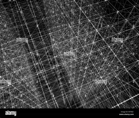 3d Spatial Connection Network Data Matrix Future Technology Network