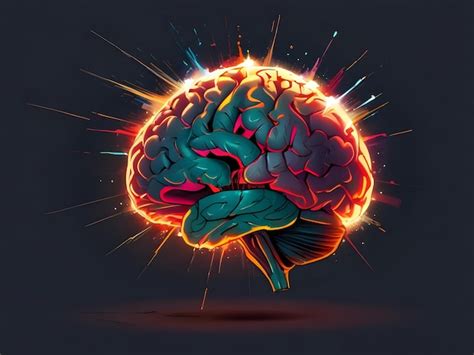 Premium Photo Concept Art Of A Human Brain Exploding With Knowledge And Creativity Generative Ai