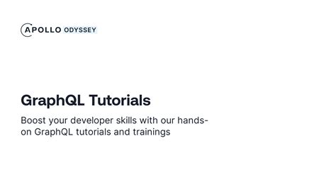 Learn With Our Graphql Tutorials Examples And Training Graphql Tutorials
