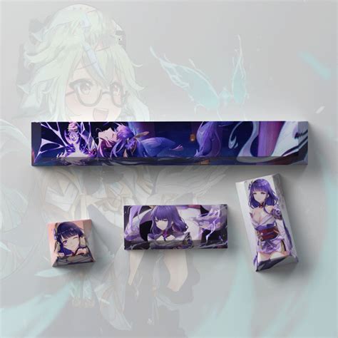 Характеристики Кейкапы для механической клавиатуры Genshin Impact Колпачки для клавиатуры аниме