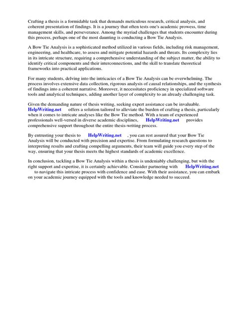 Thesis Bow Tie Analysis Pdf Risk Risk Management