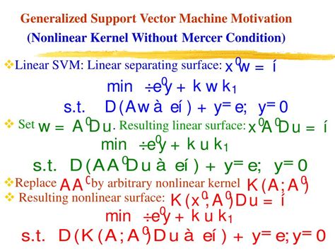 Ppt Mathematical Programming In Support Vector Machines Powerpoint