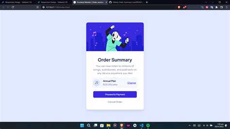 GitHub Ramz Order Summary Card