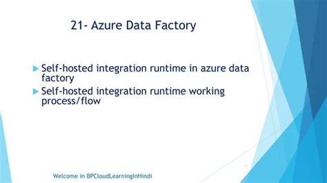 21 Self Hosted Integration Runtime In Azure Data Factorypptx