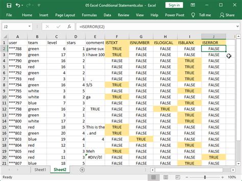 Conditional Statements