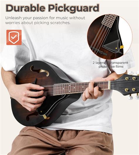 Vangoa Mandolin Instrument A Style With Electric India Ubuy