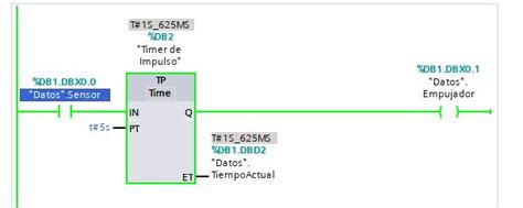 temporizador de impulsos tp en tia portal paso a paso