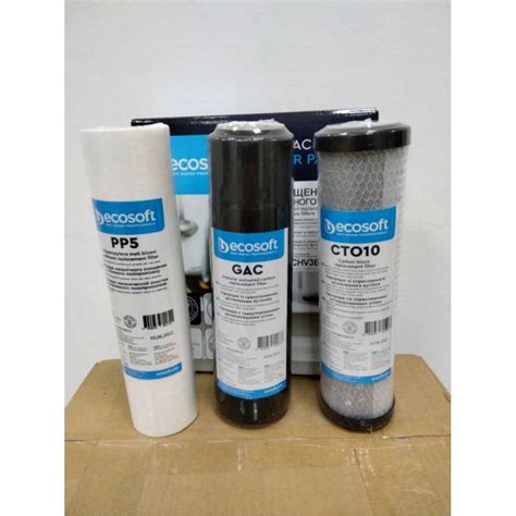 Улучшенный комплект картриджей Ecosoft 1 2 3 для фильтра обратного осмоса Лучшая цена торгуемся