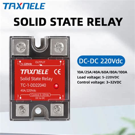 DC DC Single Phase Solid State Relay A A A A A Output VDC Input VDC SSR Relay