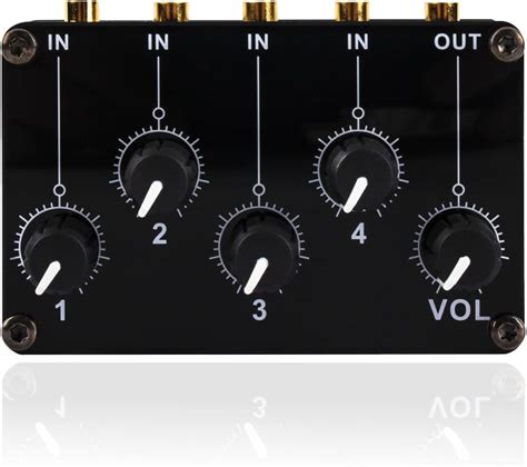 Amazon Com Suckoo 4 Channel 6 35mm TRS Or 3 5mm HiFi Audio Mixer Headphone Amplifier Switcher 4