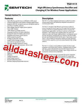 TSDMRX 5W EVM Datasheet PDF Semtech Corporation