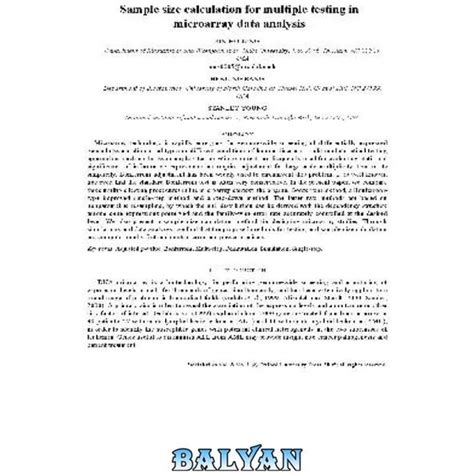 خرید و قیمت دانلود کتاب [article] sample size calculation for multiple