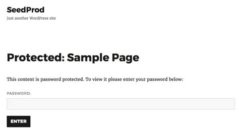 How To Password Protect A Wordpress Page Step By Step