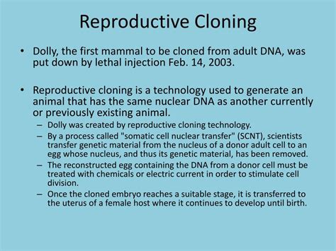 PPT Cloning Part PowerPoint Presentation Free Download ID