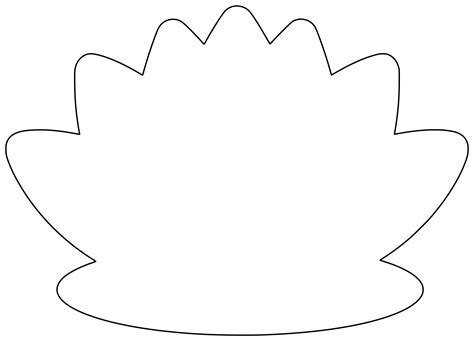 Shape Of Water Lily Free Printable Papercraft Templates