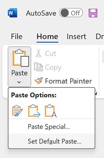 Manage Default Paste Style In Word Add A Paste Without Formatting Shortcut For Less Frustrations
